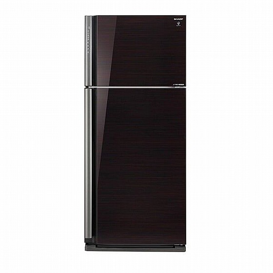 מקרר מקפיא עליון זכוכית שחורה SHARP שארפ דגם SJGP75DBK | מקרר מקפיא עליון | מקררים